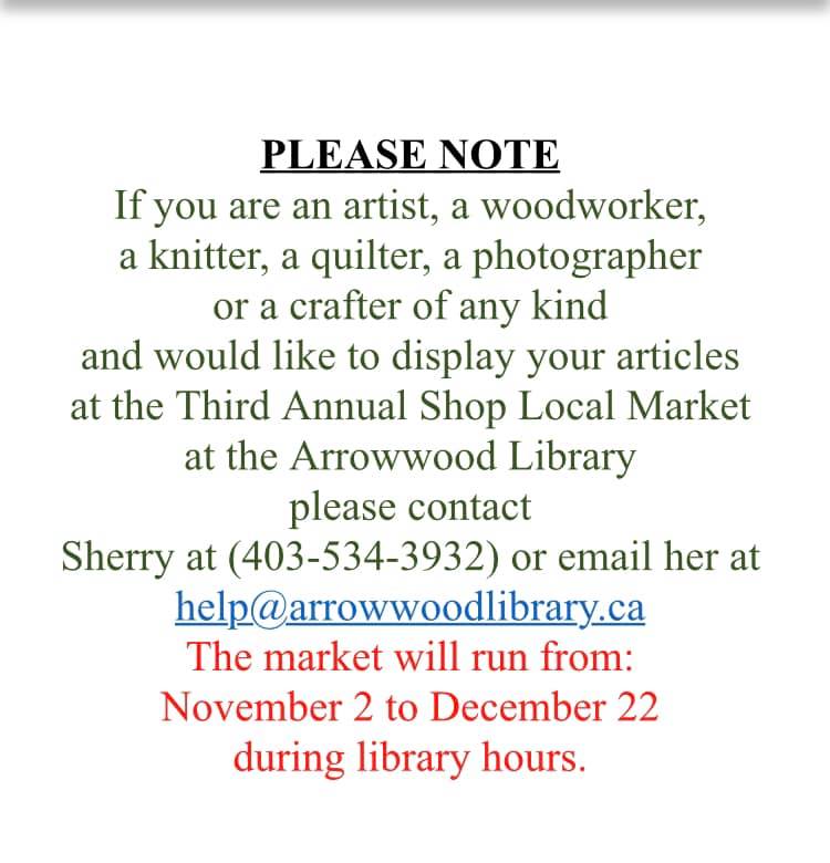 November 2021 Vulcan County Family Resources | Village of Arrowwood